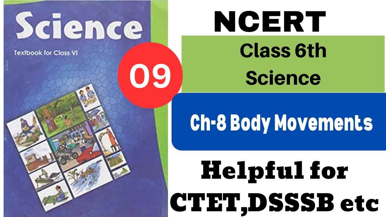 Ch 8 body movements| NCERT Science class 6 for CTET/DSSSB/KVS/i/SSC ...