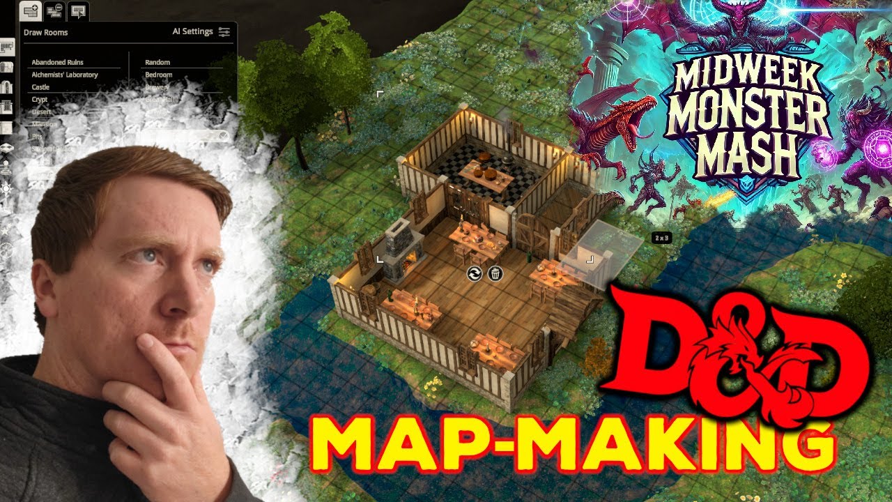 Mapmaking for the new Midweek Monster Mash Stream! - YouTube
