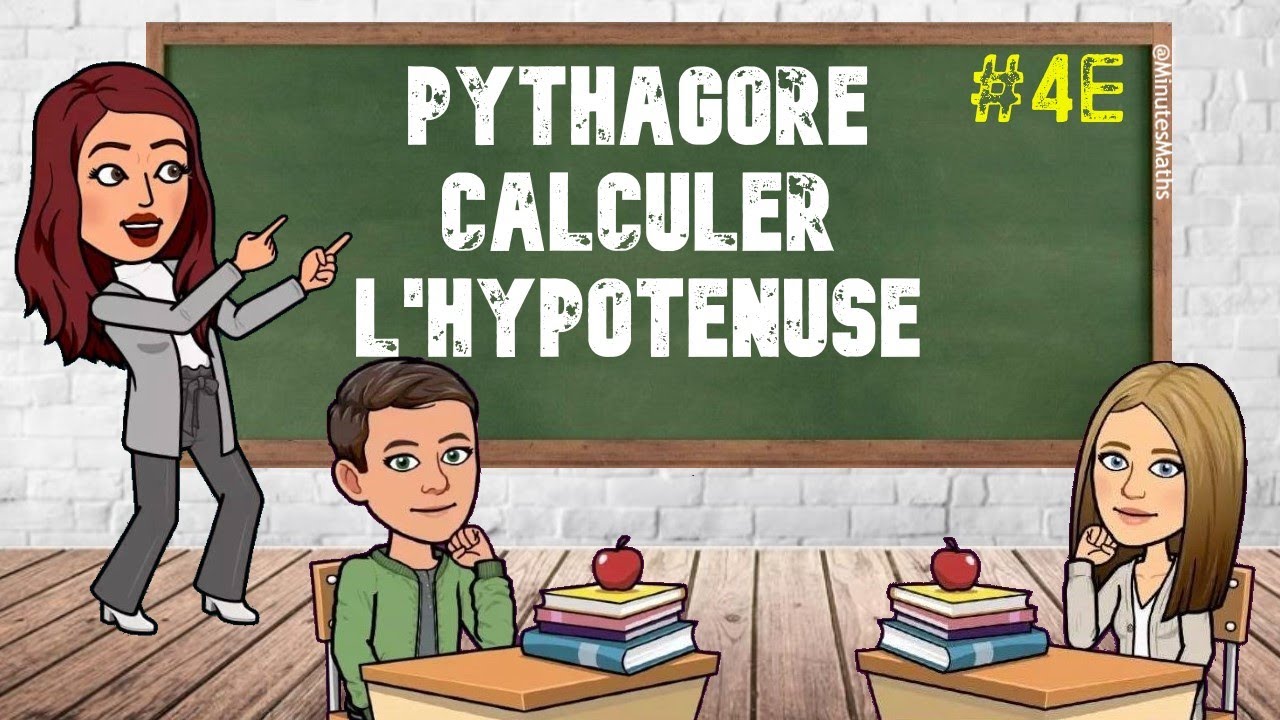 PYTHAGORE : COMMENT CALCULER L’HYPOTENUSE DANS UN TRIANGLE RECTANGLE - YouTube