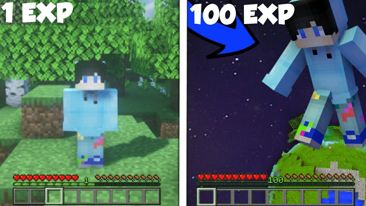 100 Exp di Minecraft tapi Exp = SIZE - YouTube