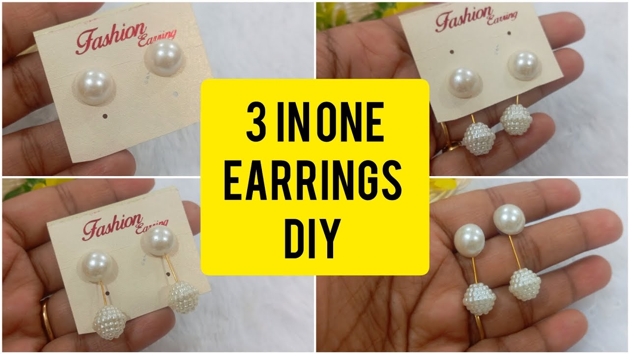 Easy Jewelry Hack | 3 Ways to Wear One Earring! | DIY - YouTube