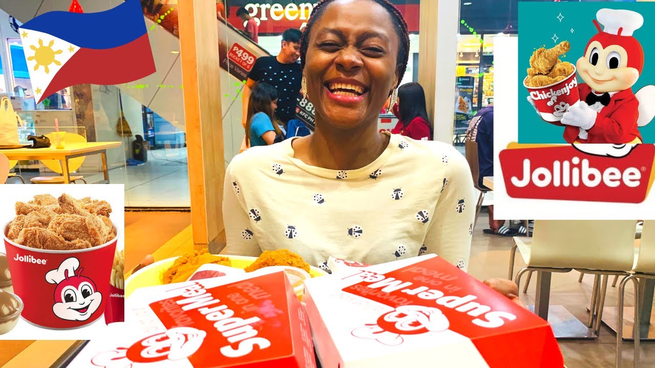 AFRICAN GIRL TRIES JOLLIBEE FOR THE FIRST TIME #philippines #jollibee # ...