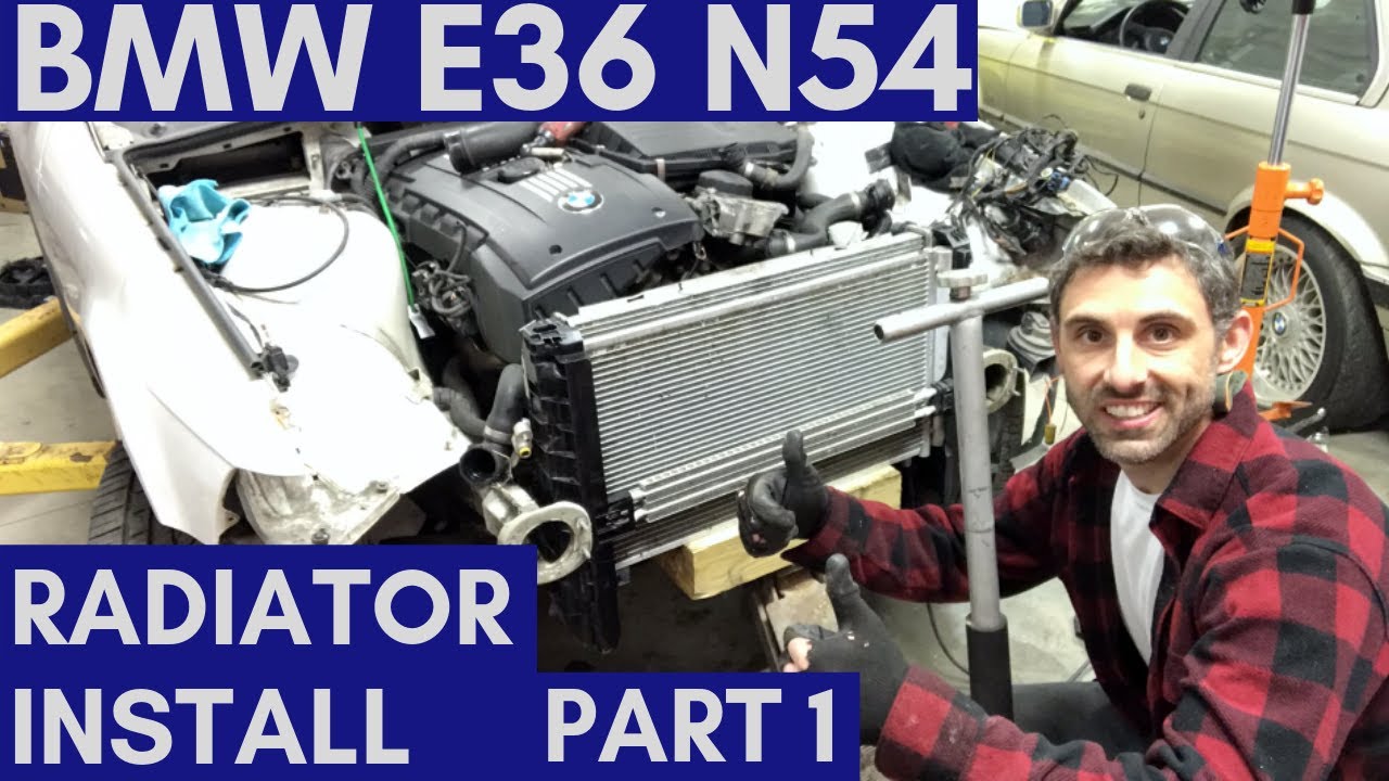 BMW E92 Radiator initial fitment into the M3 - The fab work begins ...