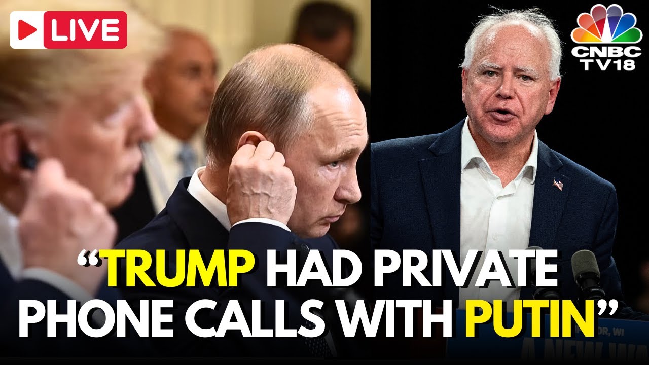 Tim Walz LIVE: Walz Discusses Trump-Putin Reports From New Woodward ...