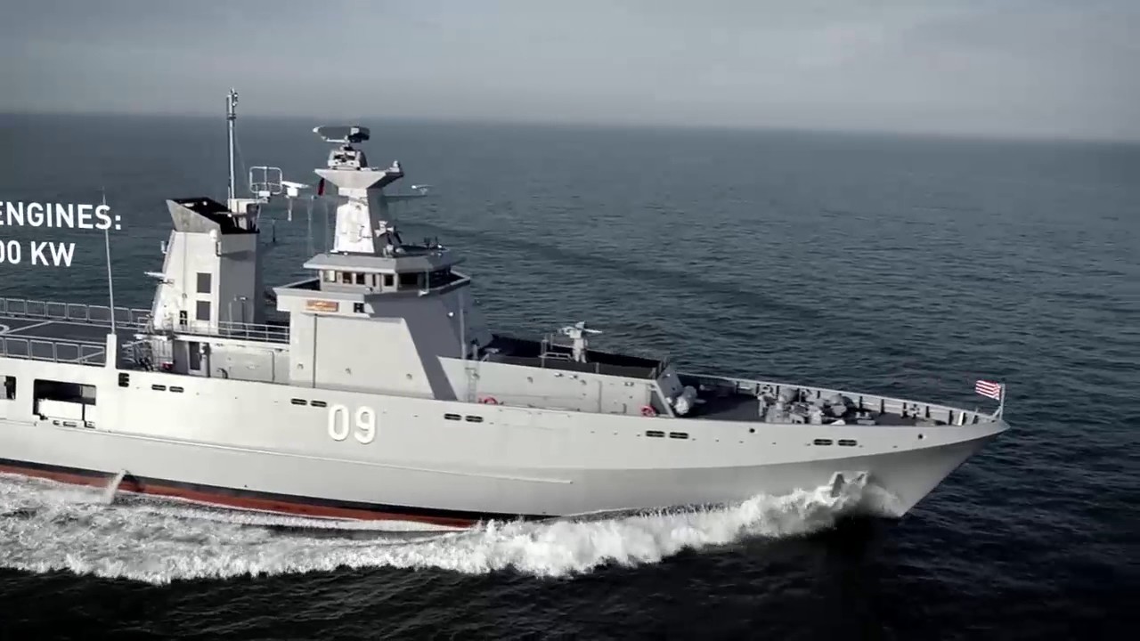 Lurssen PV 80 offshore patrol vessel - YouTube