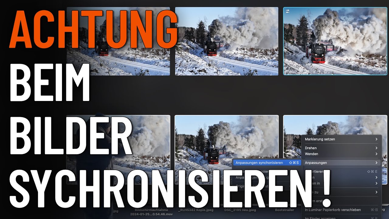 Luminar NEO ACHTUNG beim Bilder synchronisieren! - YouTube