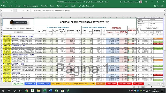 Plan De Mantenimiento Preventivo Anual Excel Image To U Nbkomputer
