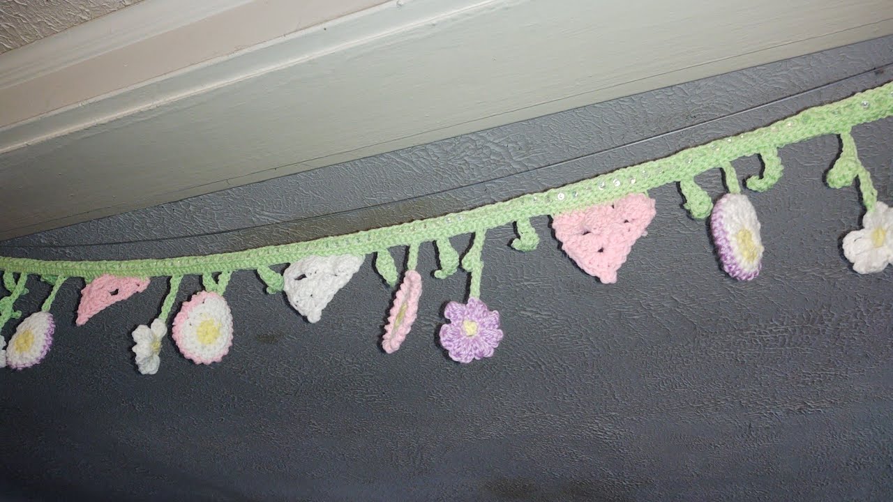 Spring Garland, Crochet Decoration, Bunting - YouTube
