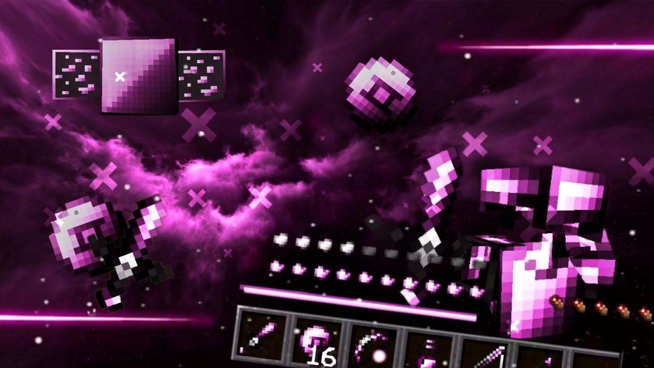 The best pink pvp texture pack (Mcpe) - YouTube