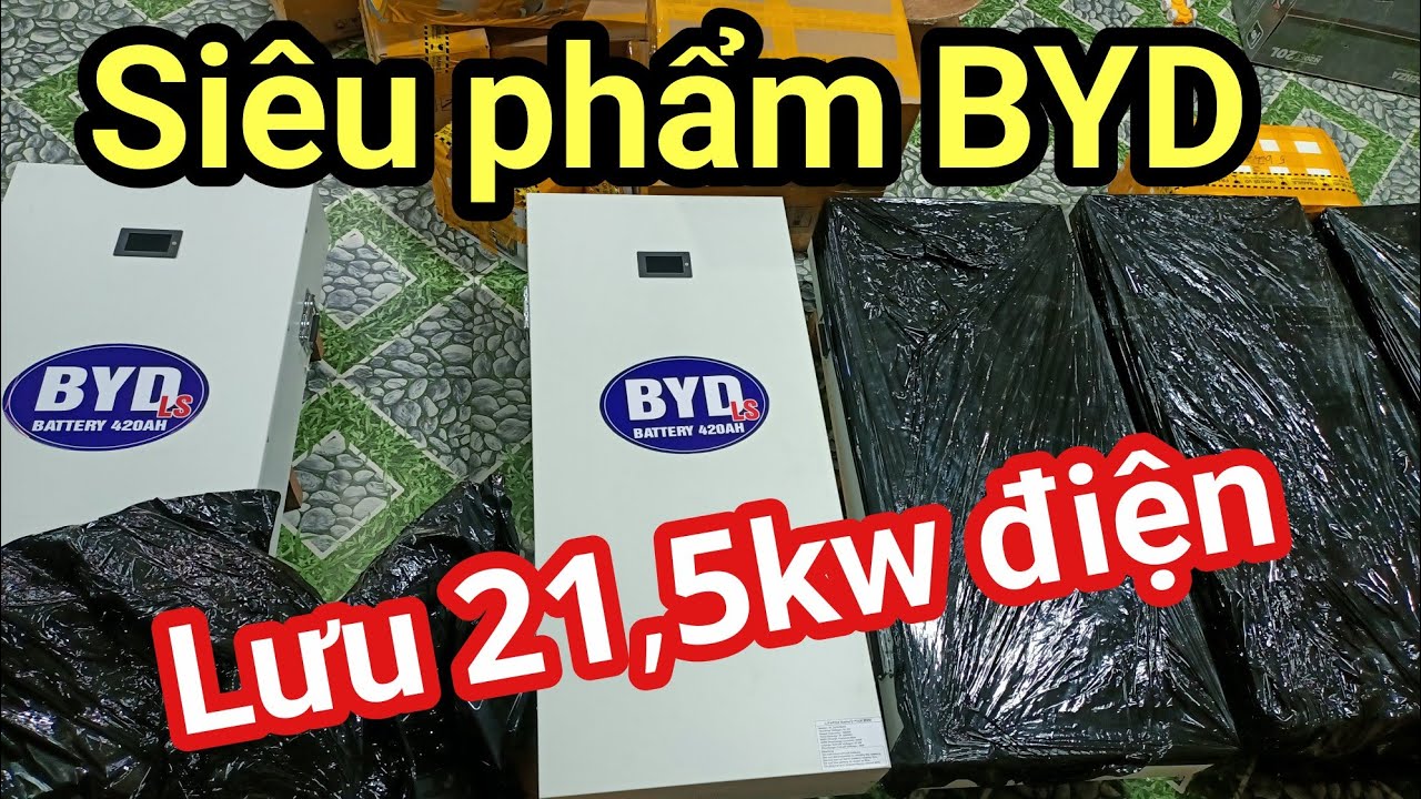 Shop Solar - Pin Lithium Lưỡi dao BYD LS 51,2v/420Ah, chống cháy nổ ...