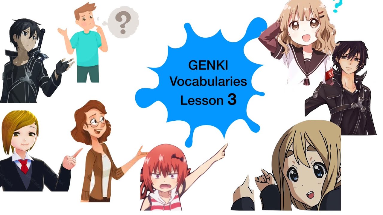 Common vocabularies Genki 1 lesson 3 - YouTube