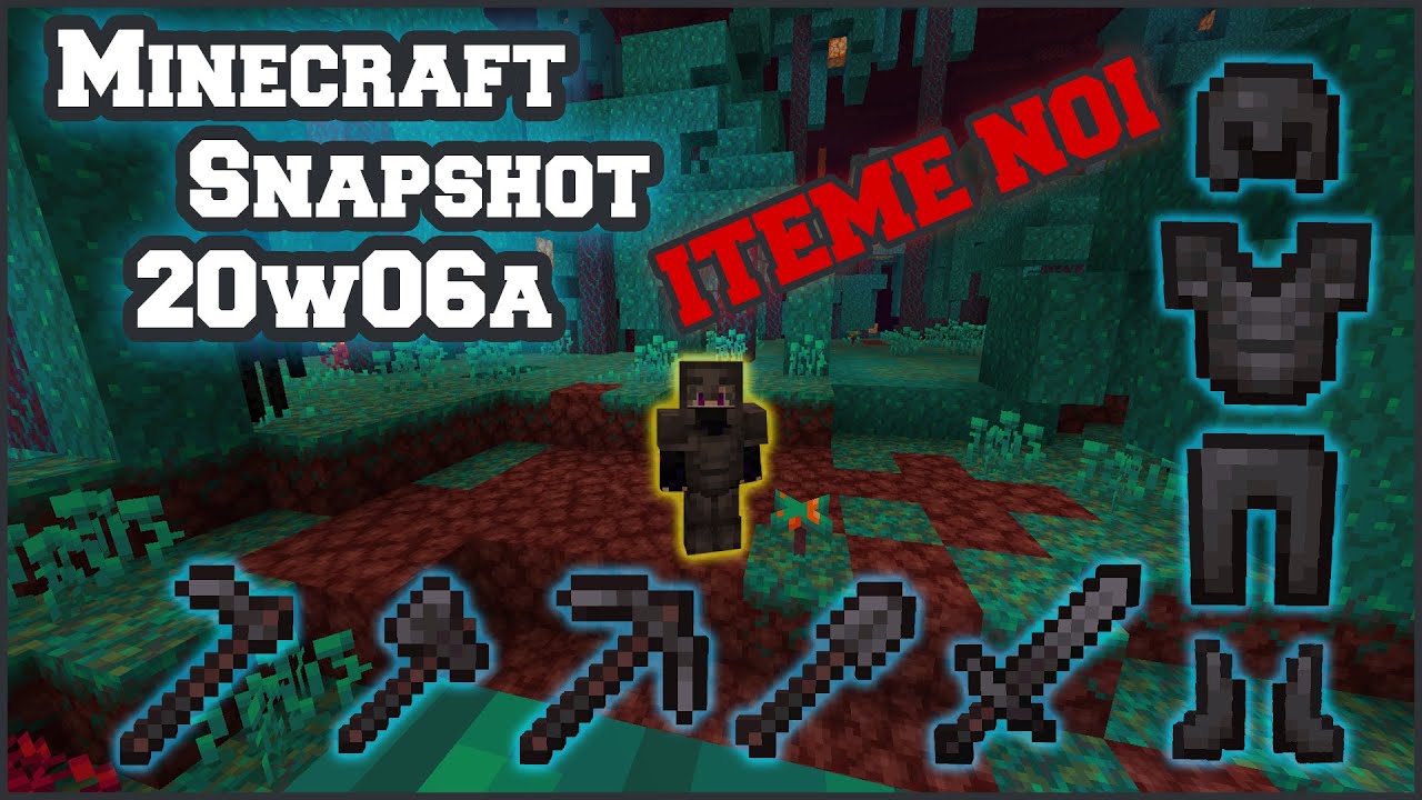 ITEME NOI IN MINECRAFT?! 1.16 Snapshot 20W06A - YouTube