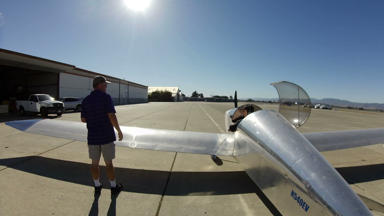 Electric Airplane Sonex Xenos 1 Hour Flight (Tail Cam) RC 0007 ...