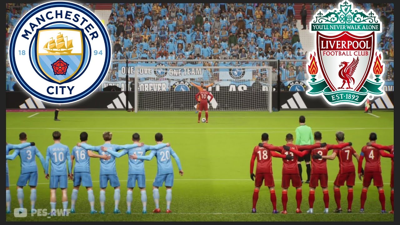 Manchester City VS Liverpool Premier League Penalty Shootout eFootball ...