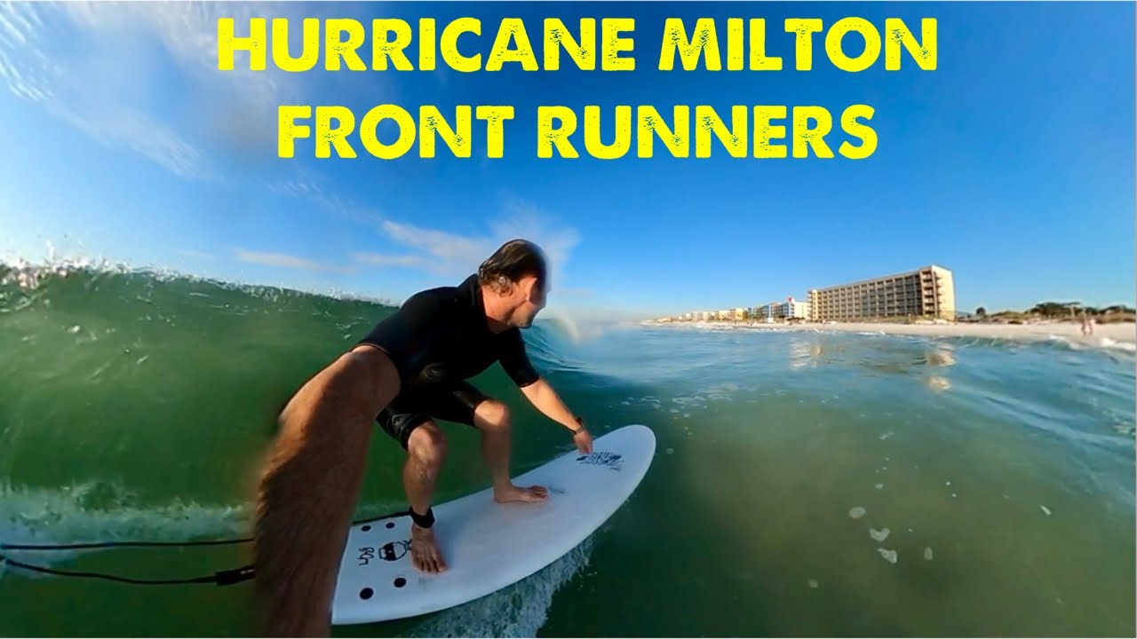Catching Hurricane Milton Front Runners!!! Surfing Fort Walton Beach ...