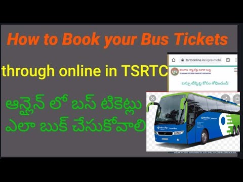 How to book Bus tickets in TSRTC || Book your Tickets - YouTube