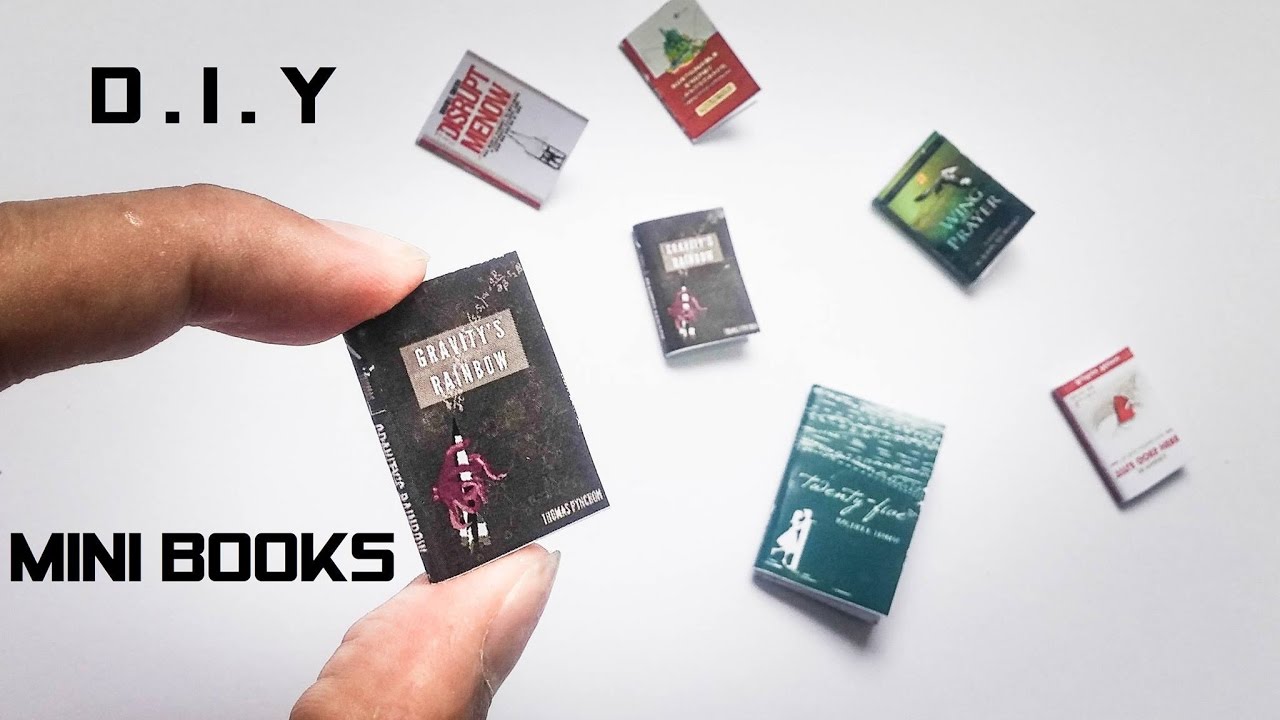 Miniature - How To Make Miniature Books - Babydoll World - YouTube