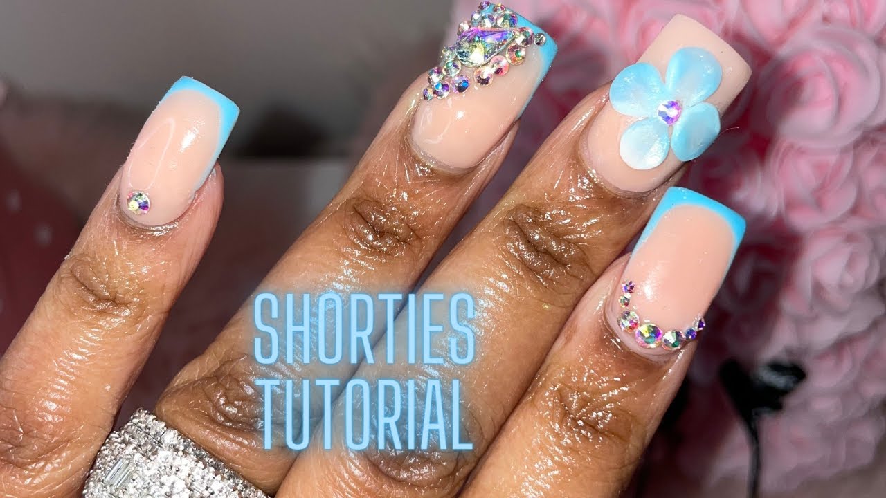 Short Acrylic Nail Tutorial Youtube
