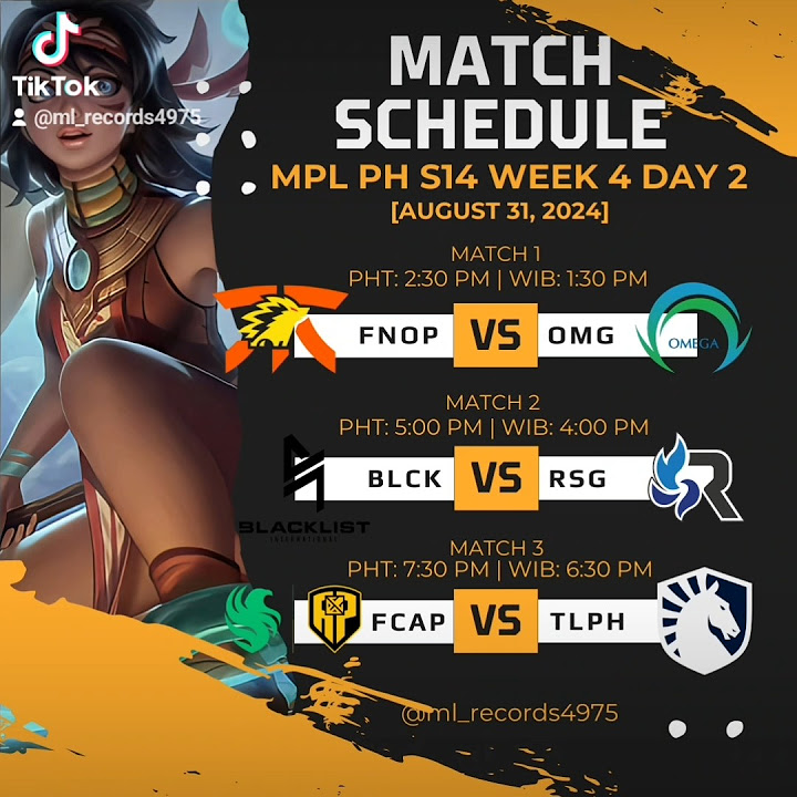 MPL PH S14 Week 3 Schedule of Matches #mobilelegends #mlbb #ml #shorts #viral #trending # ...