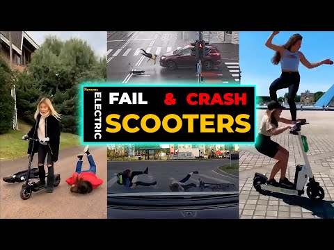 Electric Scooter Fail & Crash Compilation 2023