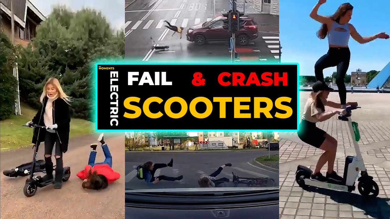 Electric Scooter Fail & Crash Compilation 2023 - YouTube