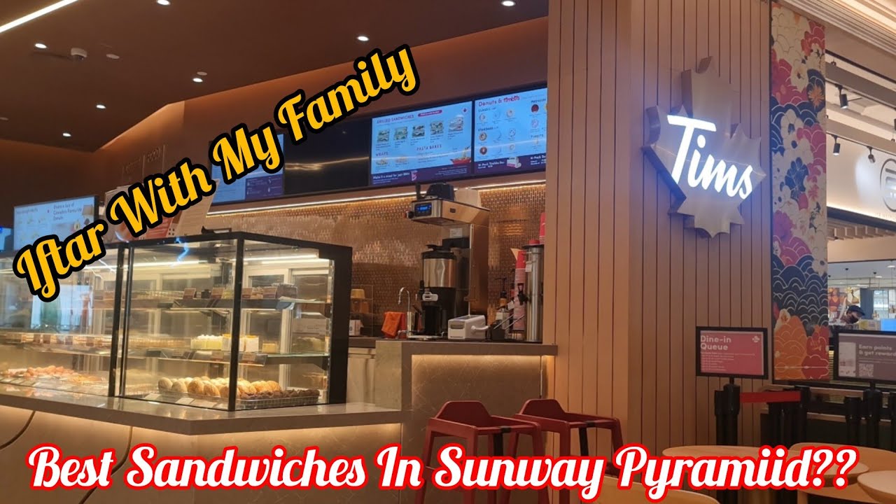 Iftar At Tim Hortons Sunway Pyramid With My Wifey & My Daughters - YouTube
