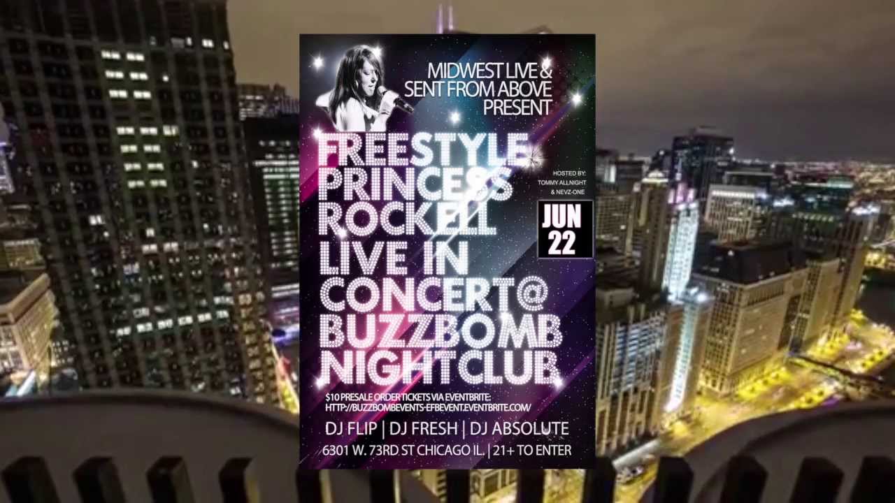 "FREESTYLE PRINCESS", ROCKELL!!! LIVE IN CONCERT @ BUZZBOMB NIGHT CLUB ...