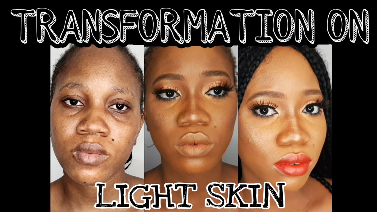 MAKEUP TRANSFORMATION ON A LIGHT SKIN/ #MAKEUPTUTORIAL - YouTube