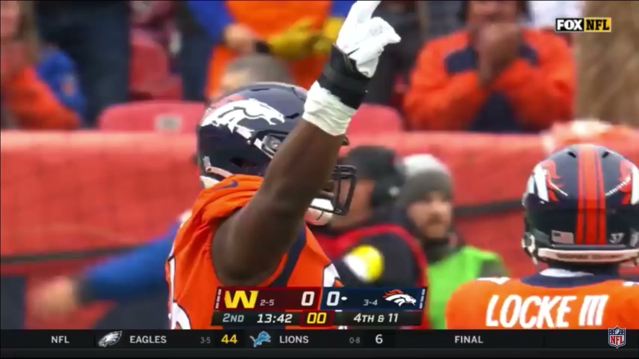 Denver Blocks 2 Washington Field Goals - YouTube