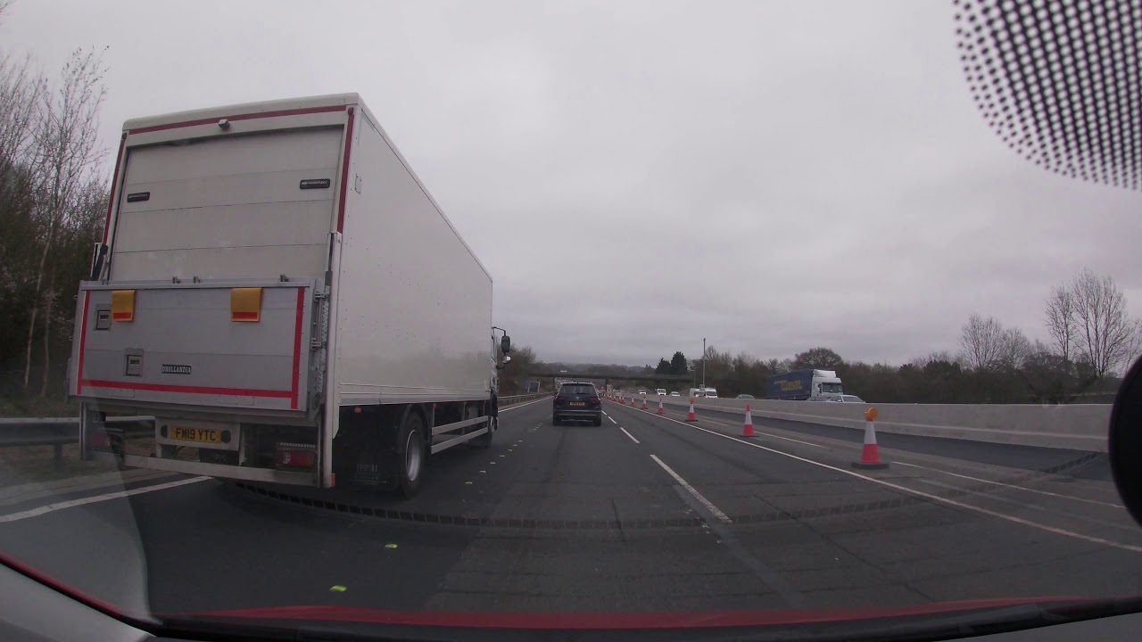 M23 Smart Motorway Progress March 2020 - YouTube