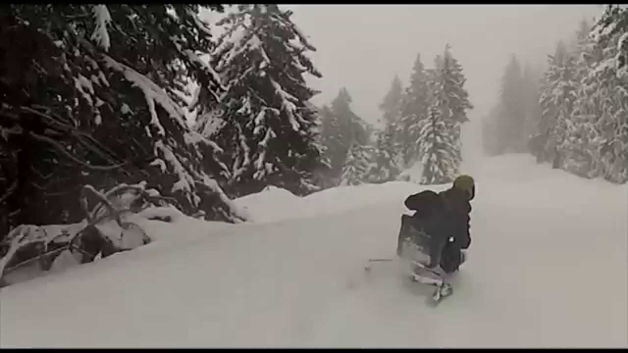 Premier test de notre nouveau proto de trike for snow !!!! - YouTube