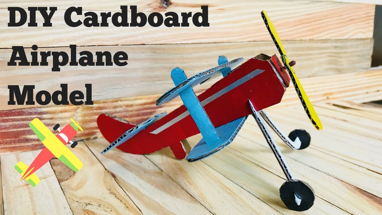 DIY Cardboard Airplane Model | The Inglorious Craftsmen - YouTube