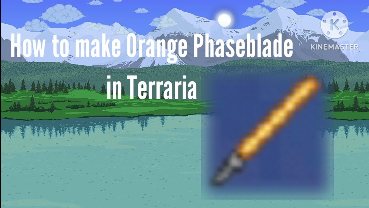 How to craft Orange Phaseblade in Terraria - YouTube