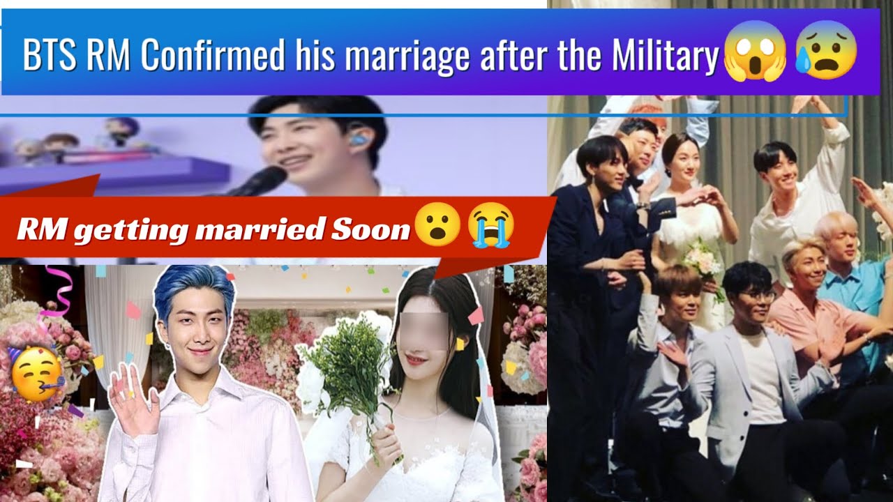 BTS RM confirmed his marriage after military😱RM confirm dating😰RM ...