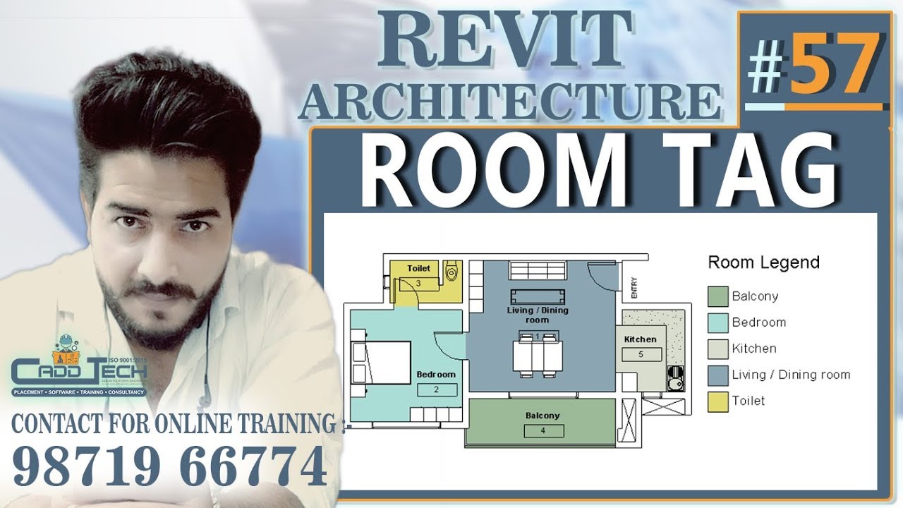 #57 | Revit Architecture | Room tag | Room Schedule | Color Fill Legend ...