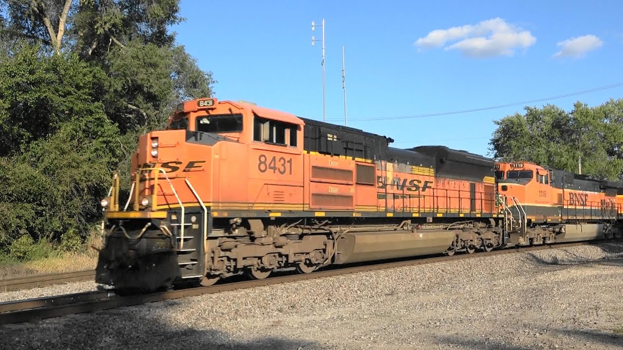 Seven BNSF Engines Lead Freight, Colona, IL 9/25/25 - YouTube