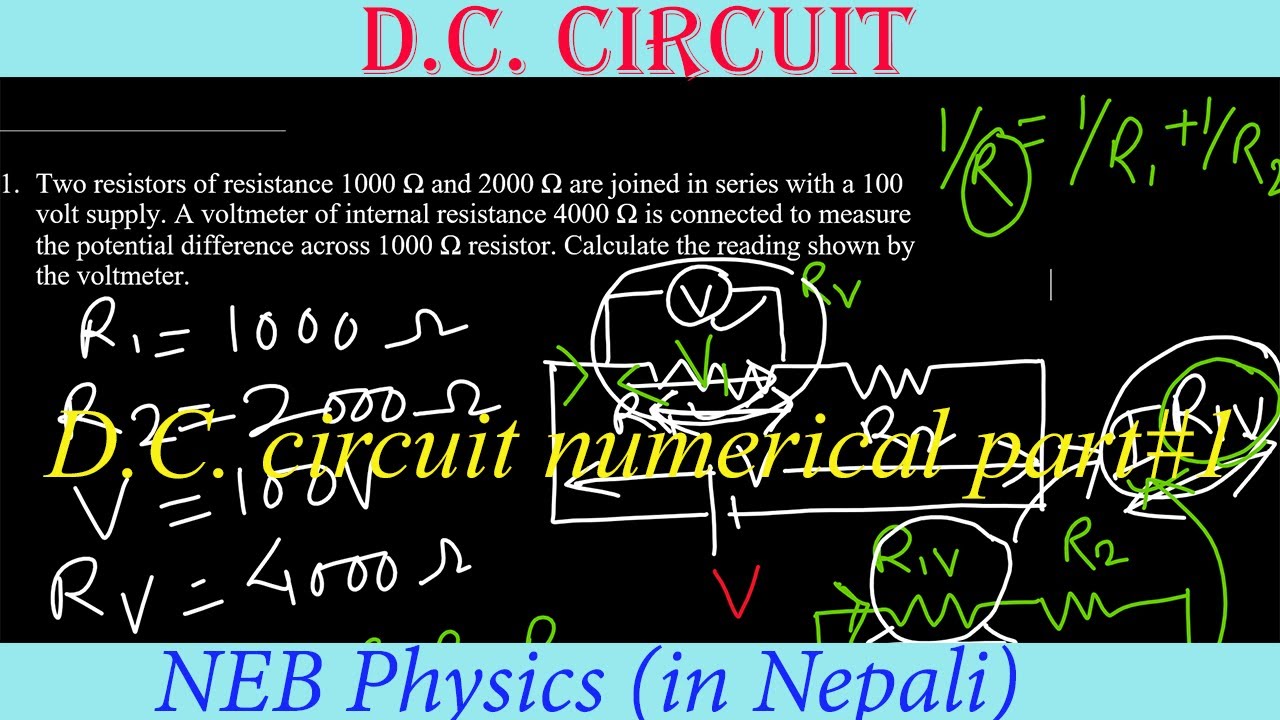 D.C. circuit | Important NEB numerical problem solution part#1 ...
