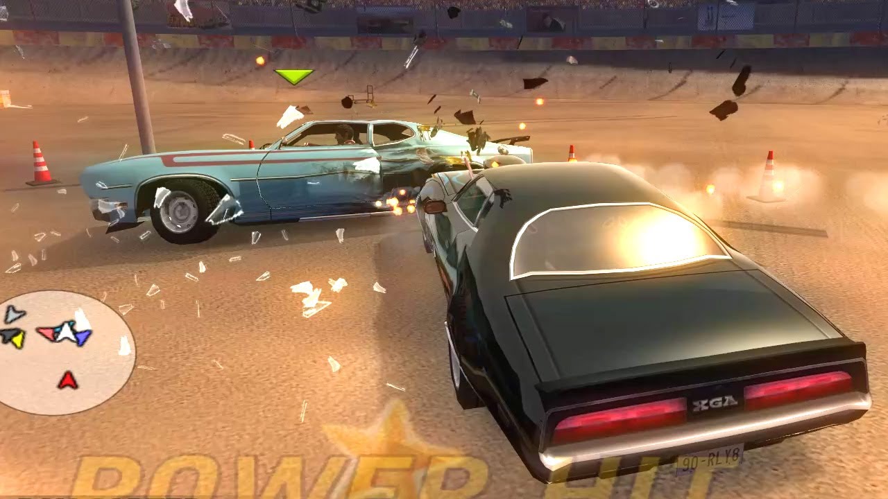 FlatOut 2 - Gameplay | Single Derby, Derby Bowl 1 | car: street class ...
