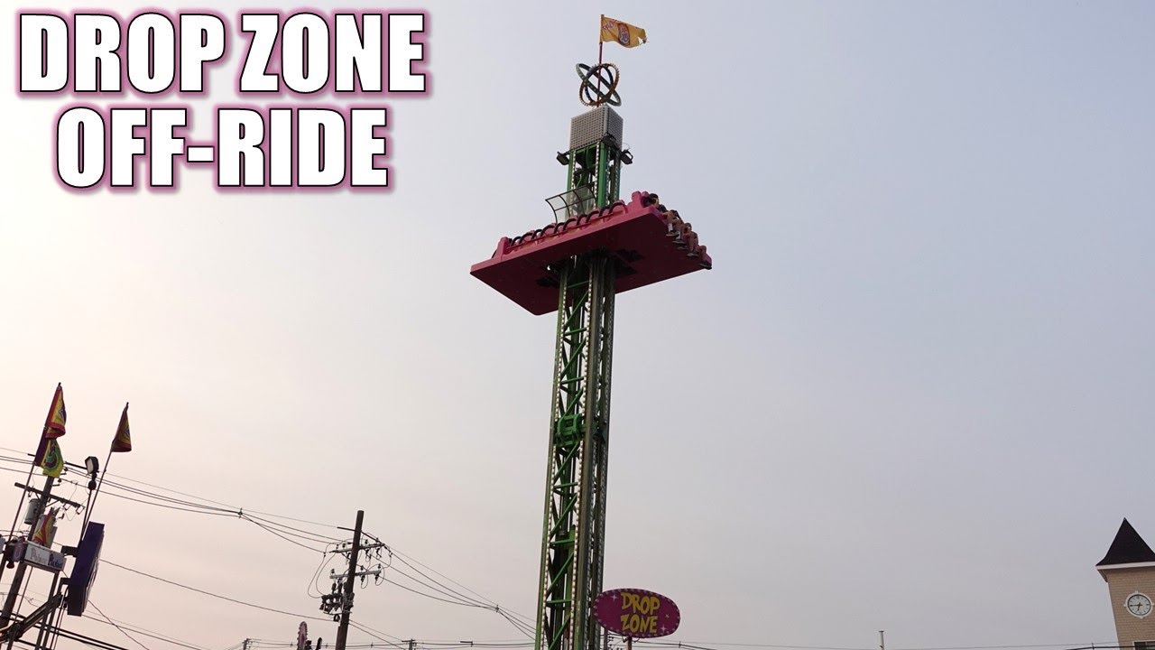 Drop Zone Off-Ride Footage, Palace Playland SBF Visa Drop Tower | Non ...
