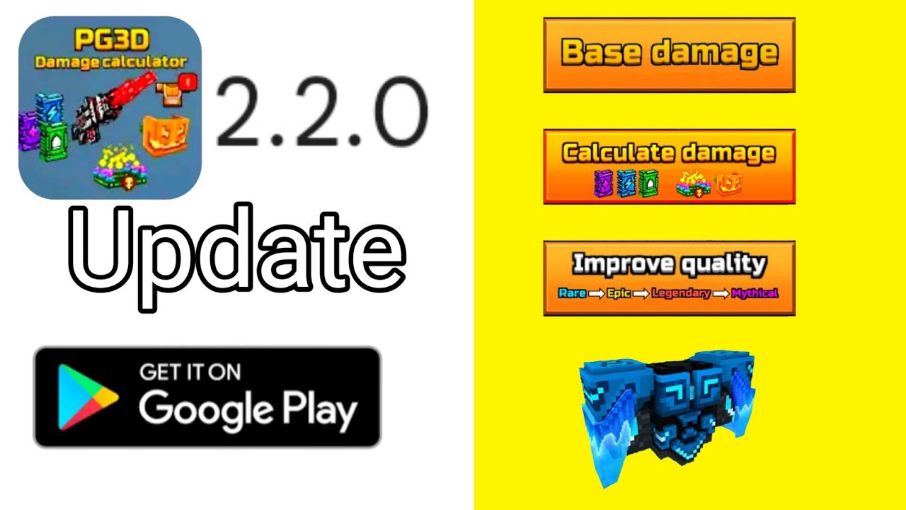 Base Damage Button - PG3D Damage Calculator 2.2.0 - YouTube