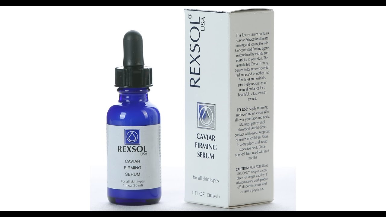 REXSOL CAVIAR FIRMING SERUM - YouTube
