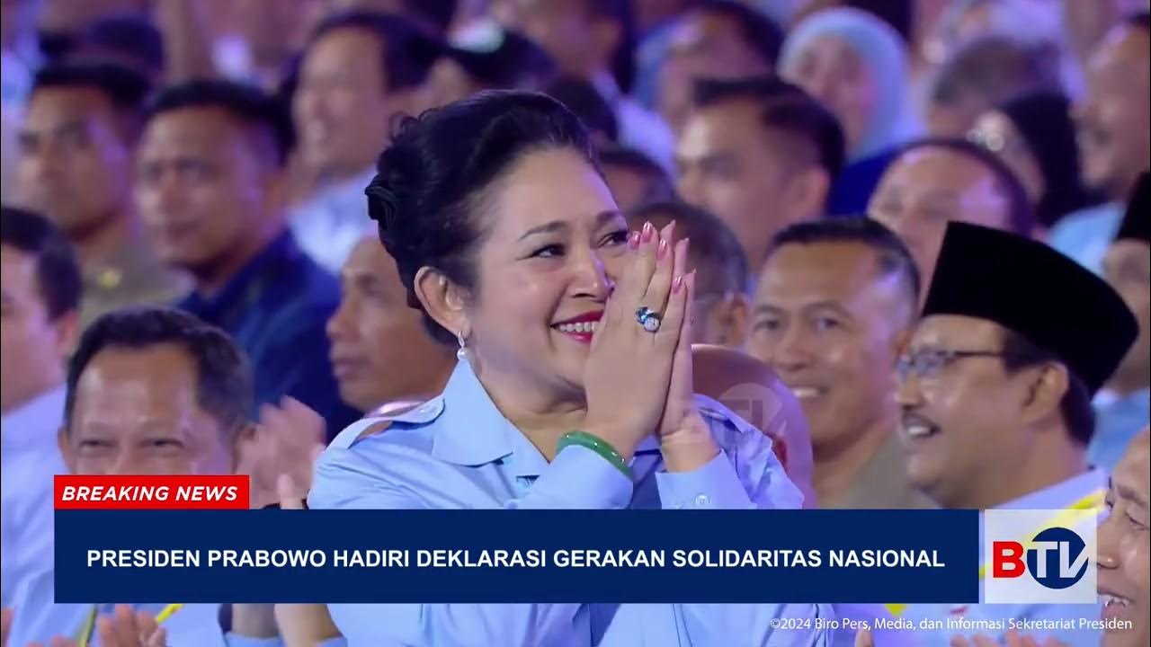 Sapa Titiek Soeharto di GSN, Prabowo: Kok Tepuk Tangannya Paling Keras? - YouTube