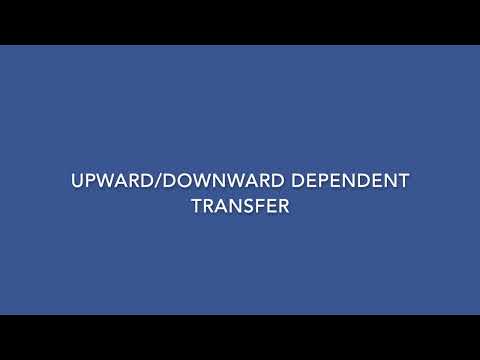 Skill 12 - Upward/Downward Dependent Transfers - YouTube