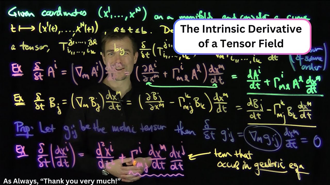 The Instrinsic Derivative of a Tensor Over a Curve - YouTube
