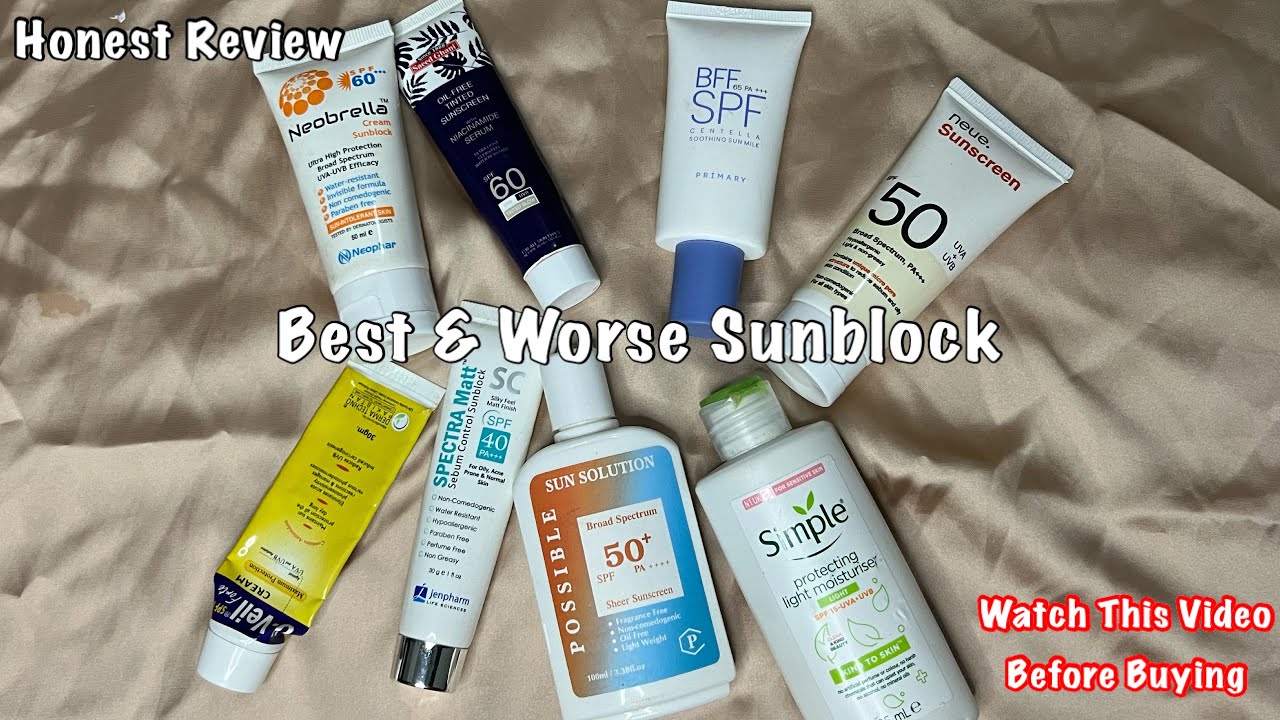 Pakistan Best & worse Sunblock/Sunscreen||U Vail,Primary skin,Neobrella ...
