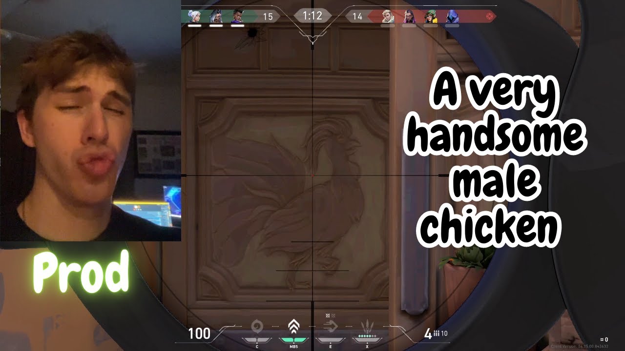 Prod discovered a very Handsome Male Chicken in Valorant - YouTube