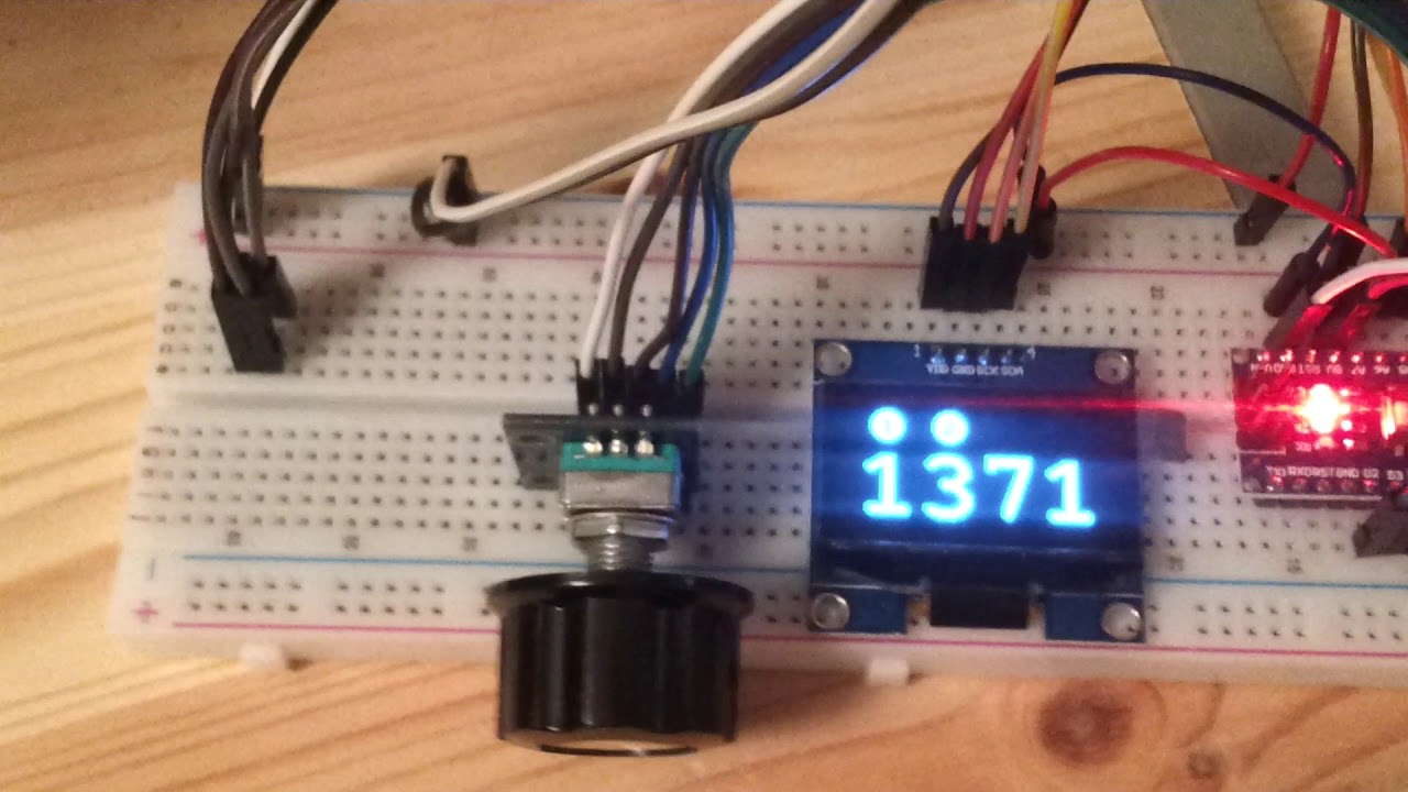 Arduino controls FVD over RS485 plus Encoder and SH1106 OLED Screen ...