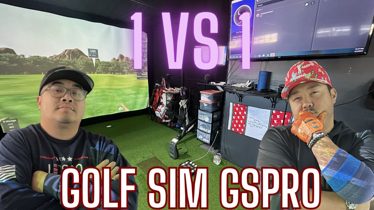 GOLF SIM FUN ON GSPRO - YouTube