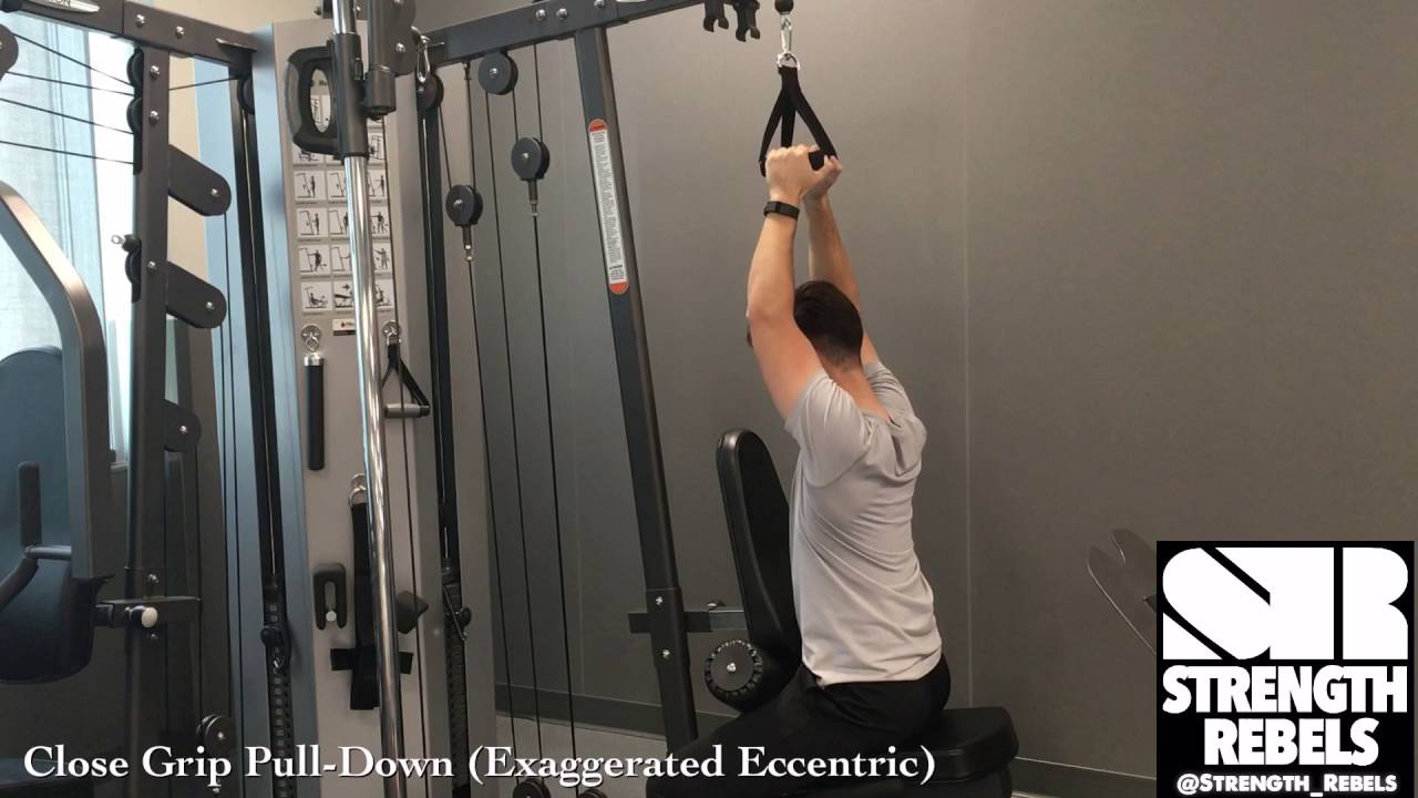 Close Grip Pull-Down (Exaggerated Eccentric) [Strength Rebels] - YouTube