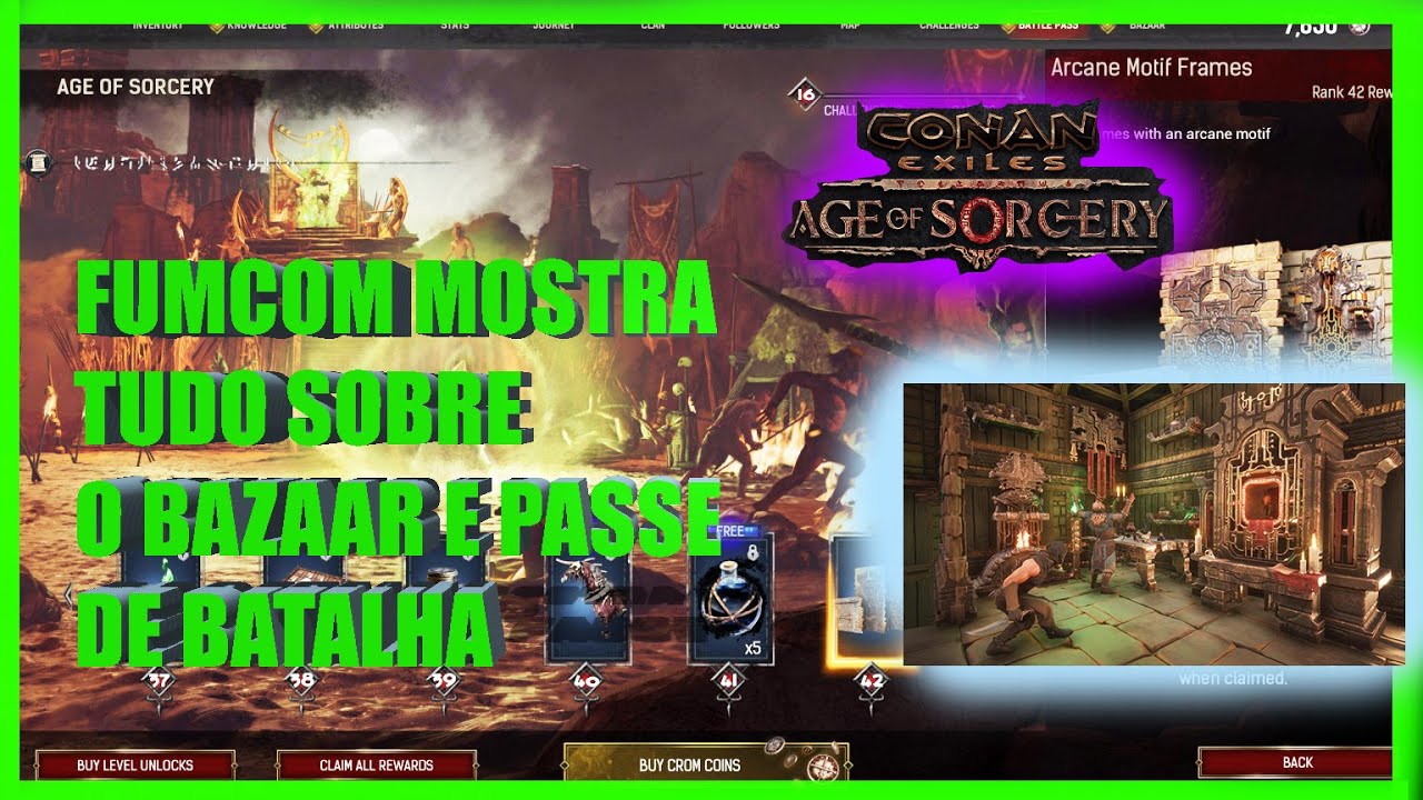 CONAN EXILES: NOVIDADES SOBRE BAZAAR E O PASSE DE BATALHA PELA FUNCOM ...